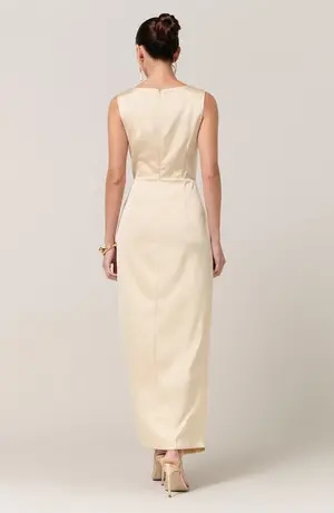 SAVEL Shona Midi Dress - Oyster