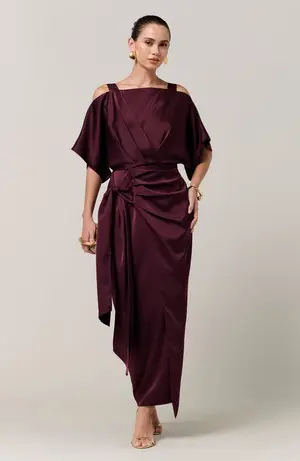 SAVEL Josylin Midi Dress - Plum