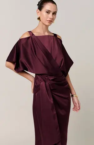 SAVEL Josylin Midi Dress - Plum