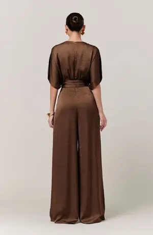 SAVEL Mona Jumpsuit - Chocolate