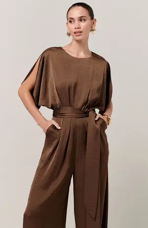 SAVEL Mona Jumpsuit - Chocolate