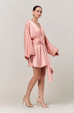 SAVEL Irena Mini Dress - Peach