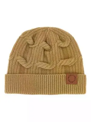 Stella McCartney Falabella Beanie Hat - Neutrals