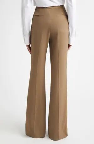 St. John Stretch Crepe Flare Leg Pants