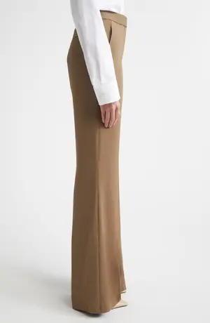 St. John Stretch Crepe Flare Leg Pants
