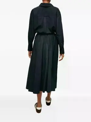 Veronica Beard Bates Drawstring Midi Skirt - Blue