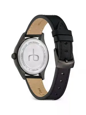 Rag & Bone Sun 38mm Watch With Leather Strap - Black