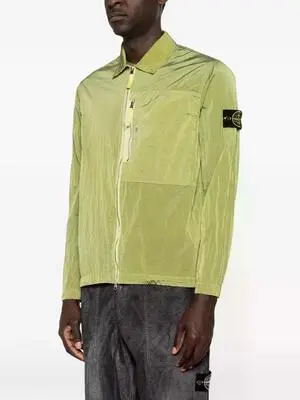 Stone Island Zip-up Overshirt - Green