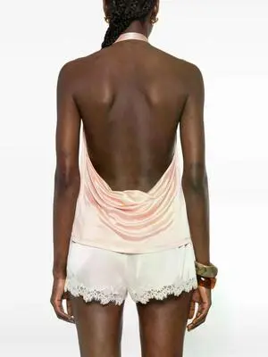 Elisabetta Franchi Draped Halterneck Top