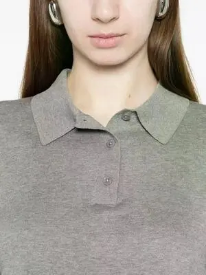 Enza Costa Fine-knit Polo Top