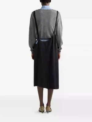 Prada Cashmere Cardigan With Deep V-neck