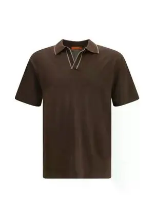 CRUNA Knitted Collar T-shirt