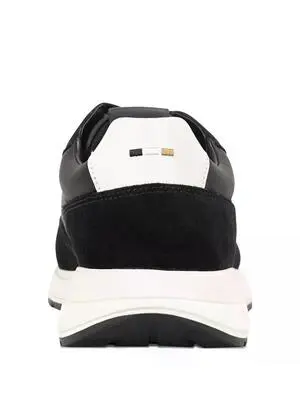 BOSS Panelled Leather Lace-up Sneakers