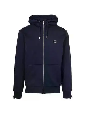 Fred Perry Hooded Knitwear - Blue