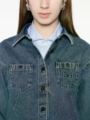 N°21 Chest-pockets Logo Shirt