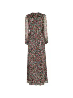 Rixo Jeannie Floral Print V-neck Dress