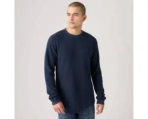 LEVI'S Long-sleeve Relaxed Thermal Shirt - Navy Blazer Garment Dye
