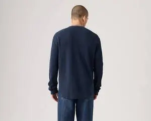 LEVI'S Long-sleeve Relaxed Thermal Shirt - Navy Blazer Garment Dye