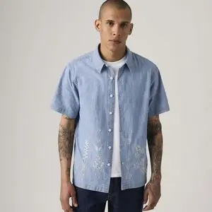 LEVI'S Luru Boxy Short Sleeve Shirt - Caspian Blue