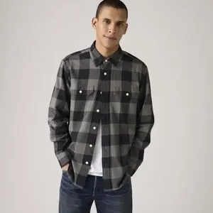 LEVI'S Classic Worker Overshirt - Albany Plaid Smoked Pearl