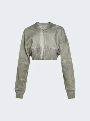 Rick Owens Flight Cropped Jacket Sand - White