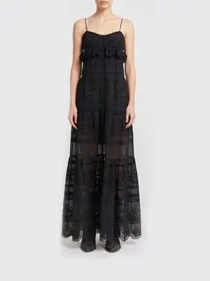 Isabel Marant Étoile Sangallo Cotton Maxi Dress - Black