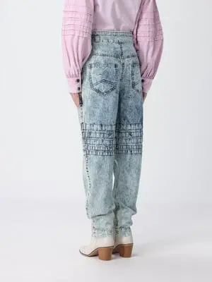 Isabel Marant Étoile Acid Wash Paneled Jeans - Gnawed Blue