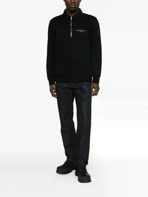 Moncler Zip-up Polo Shirt With Chest Pocket