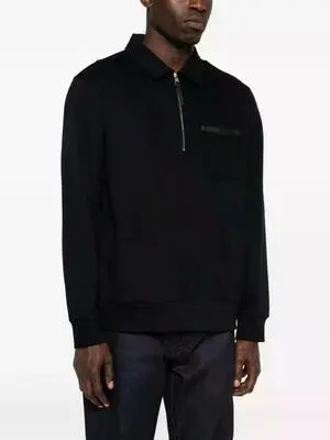 Moncler Zip-up Polo Shirt With Chest Pocket