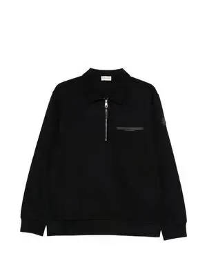 Moncler Zip-up Polo Shirt With Chest Pocket
