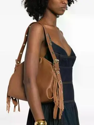 Maje Fringed Leather Tote Bag