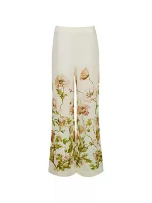 Cara Cara Floral-pattern Trousers - Neutrals