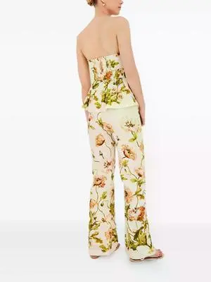 Cara Cara Floral-pattern Trousers - Neutrals