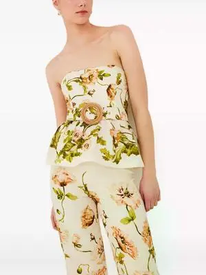 Cara Cara Tilda Floral-pattern Top - Neutrals
