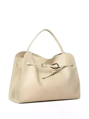 FRANCESCO BIASIA Leather Tote Bag With Buckle