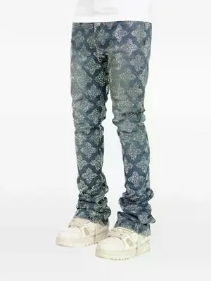 GUAPI Crystal-embellished Jeans