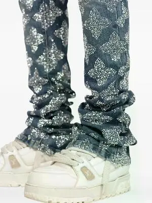 GUAPI Crystal-embellished Jeans