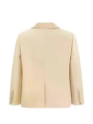 Fendi Double-breasted Blazer With Silk Lapels