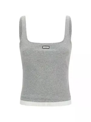 ENTIRE STUDIOS Ribbed Tank Top - Grey