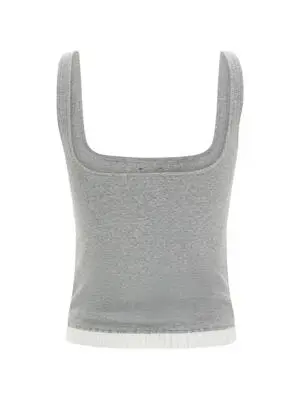 ENTIRE STUDIOS Ribbed Tank Top - Grey