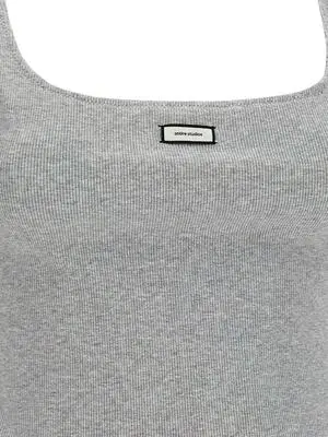 ENTIRE STUDIOS Ribbed Tank Top - Grey