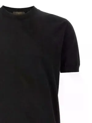 ZANONE Crew Neck Cuffed Cotton Sweater