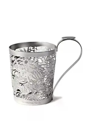 Shanghai Tang Dragon Pattern Crystal Glass