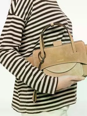 HIDESINS Small Flap Tote Bag - Neutrals