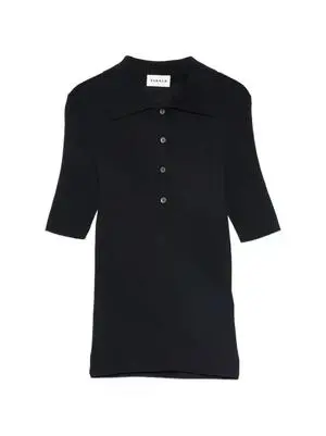 P.a.r.o.s.h Ribbed Knit Polo Top