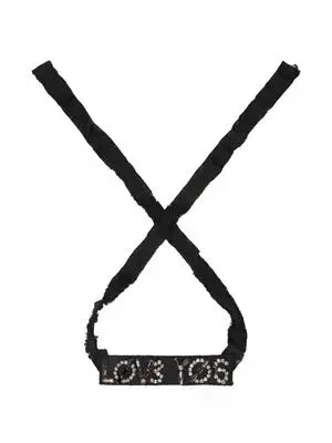 Red Valentino Embellished Necklace - Black