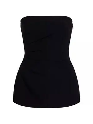 Proenza Schouler Draped Strapless Top - Black