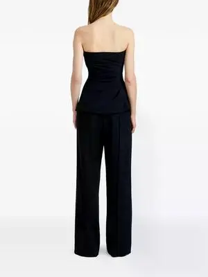 Proenza Schouler Draped Strapless Top - Black