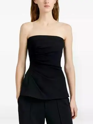 Proenza Schouler Draped Strapless Top - Black
