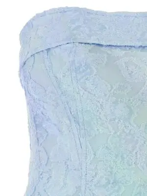 Simkhai Valeria Floral-jacquard Midi Dress - Blue